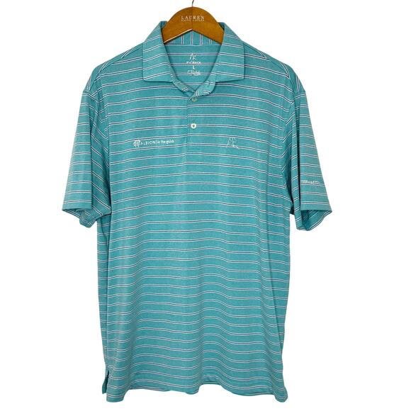 Rhoback | Shirts | Rhoback Striped Golf Polo Company Logo | Poshmark